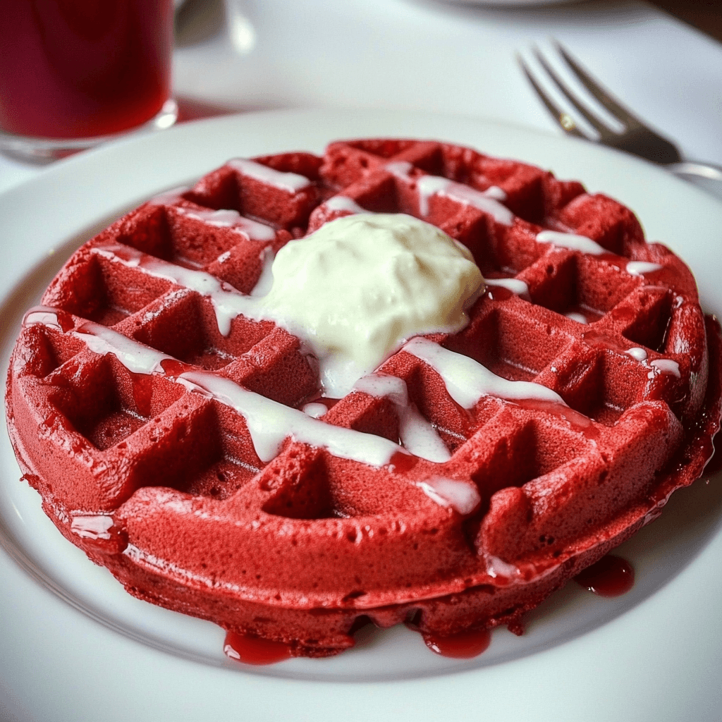 Red Velvet Waffles – Rich, Fluffy & Perfect for Breakfast