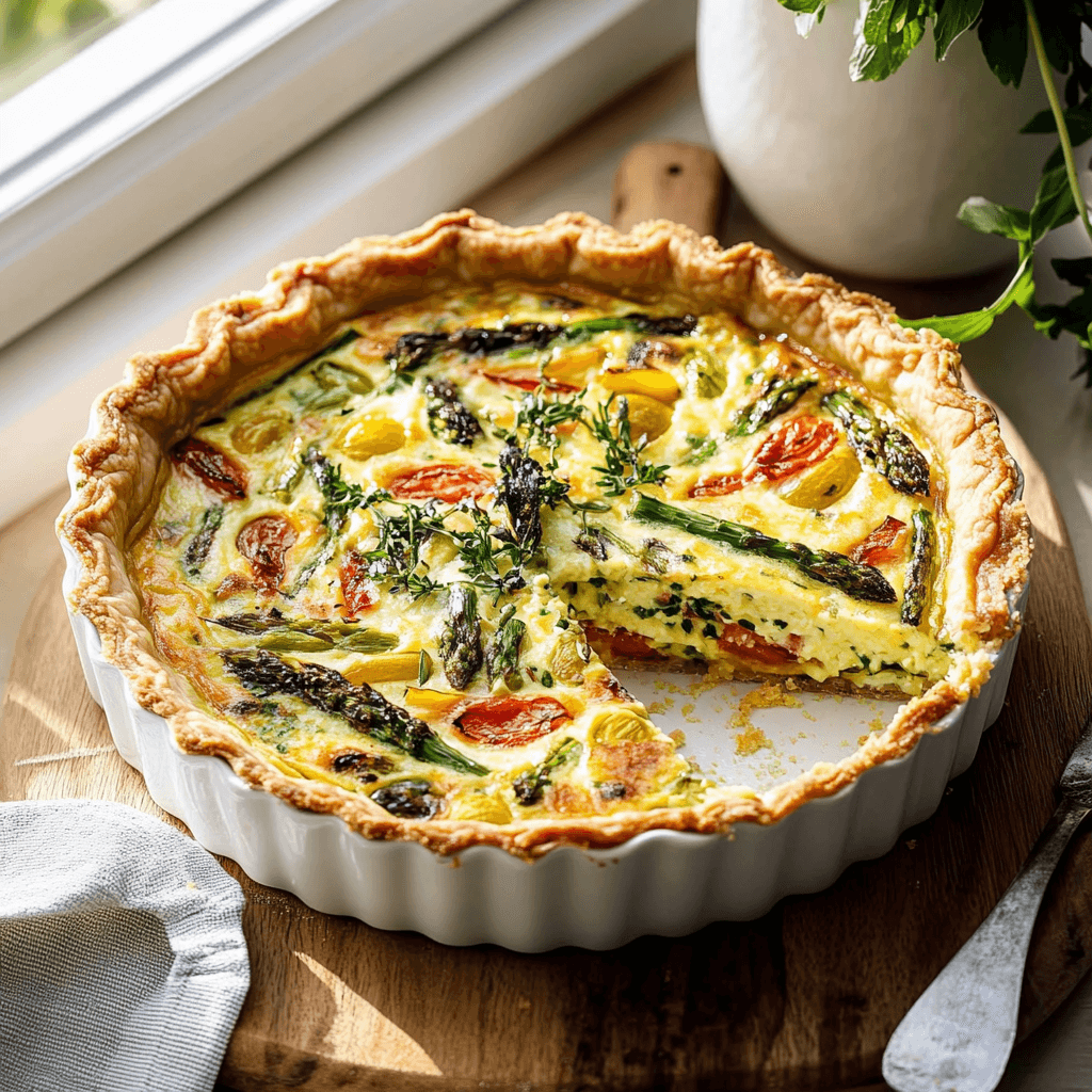 Spring Vegetable Quiche