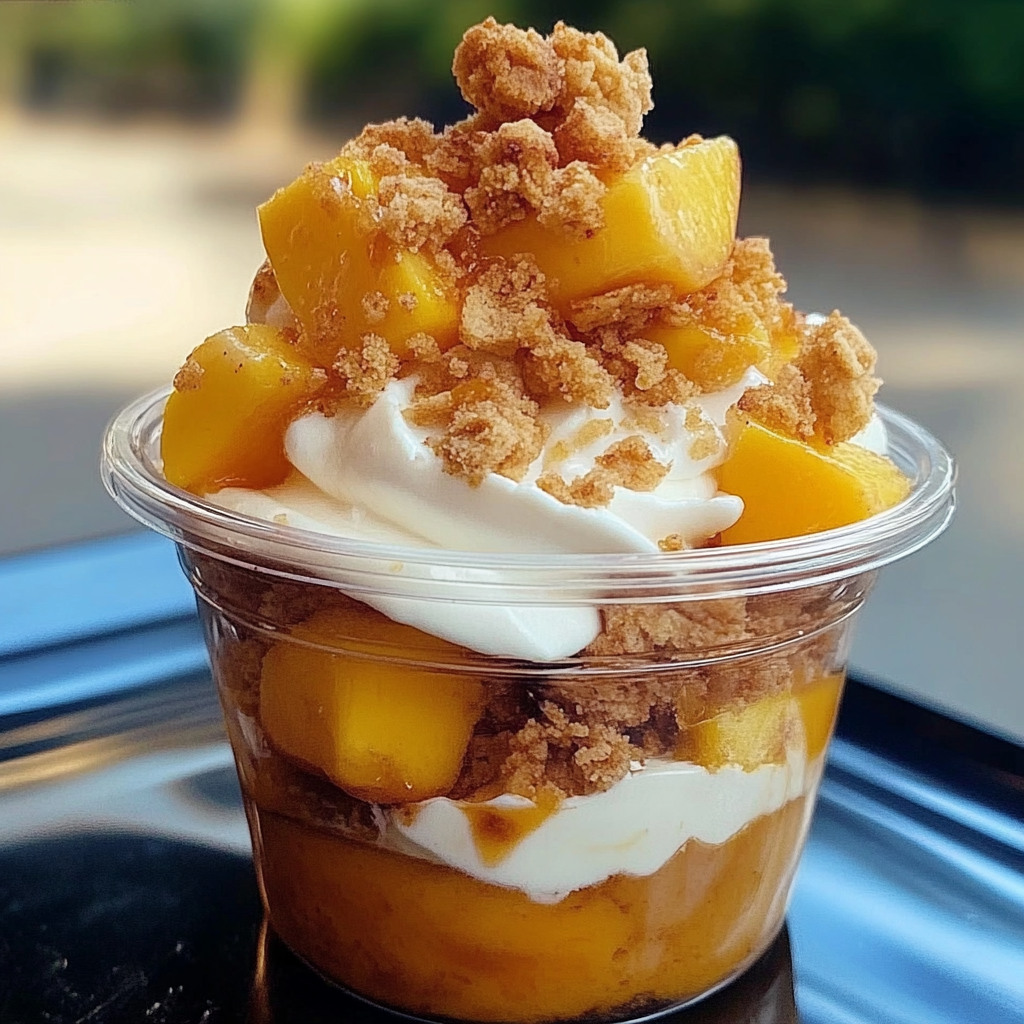 Classic Peach Cobbler Parfait