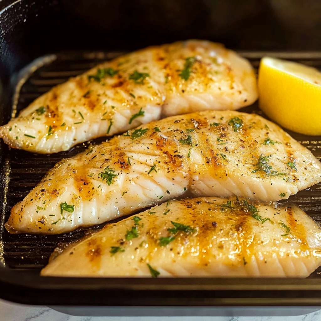 Grilled Tilapia with Lemon and Herbs