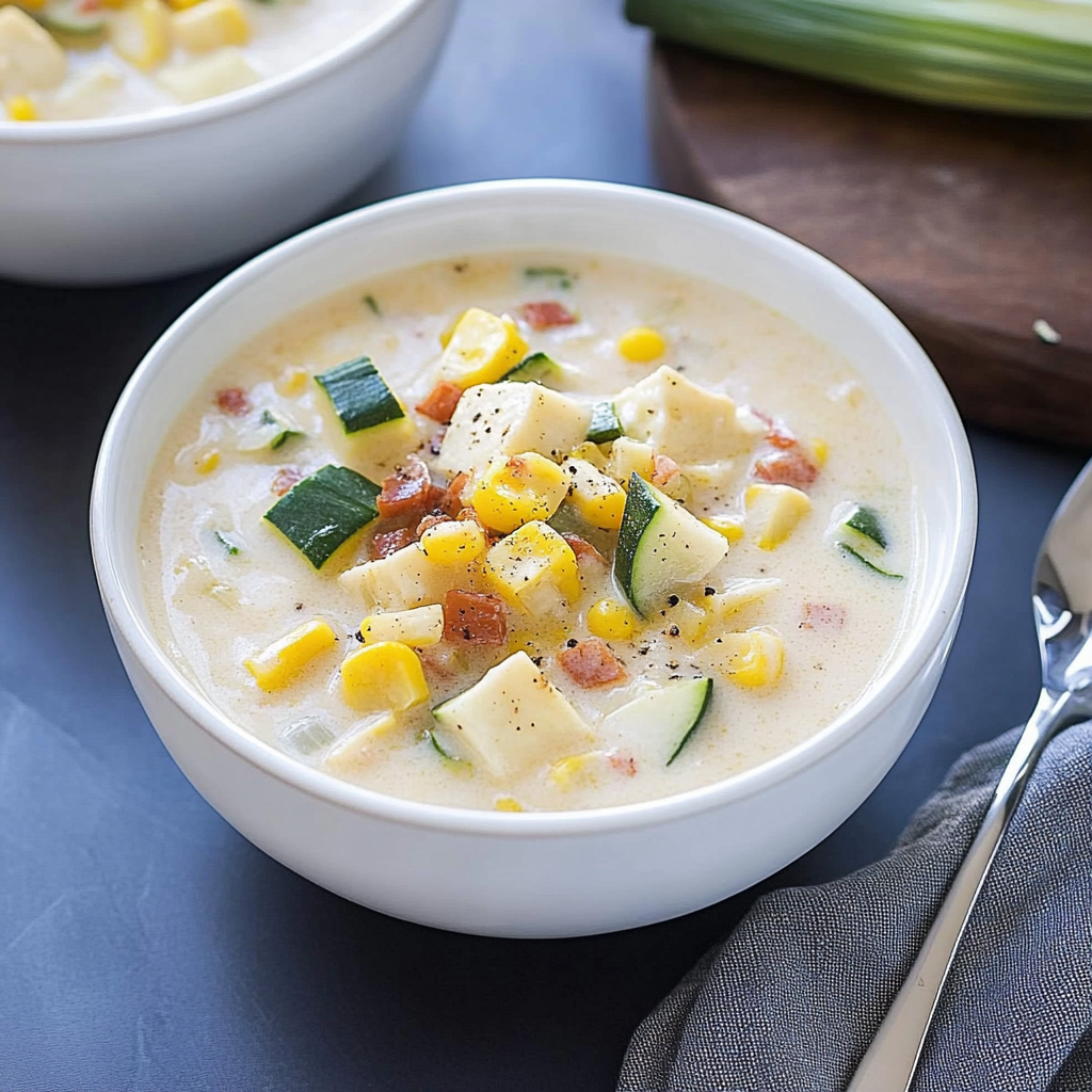 Summer Corn and Zucchini Chowder