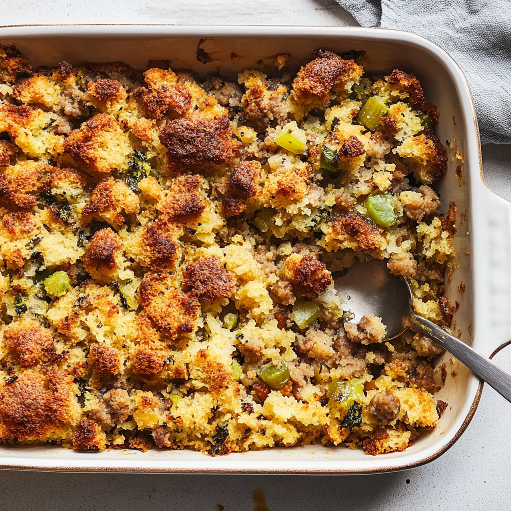 Cornbread Stuffing with Sausage