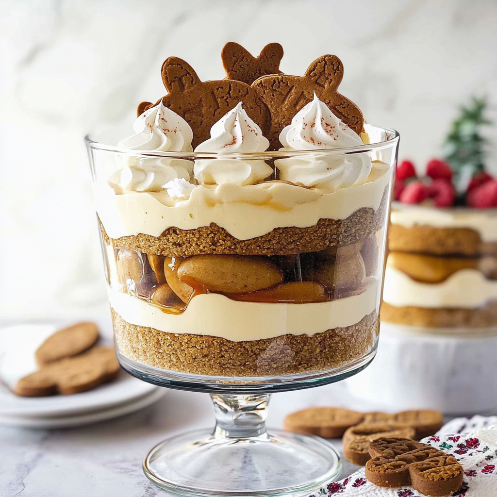 Mini Gingerbread Trifle Cups